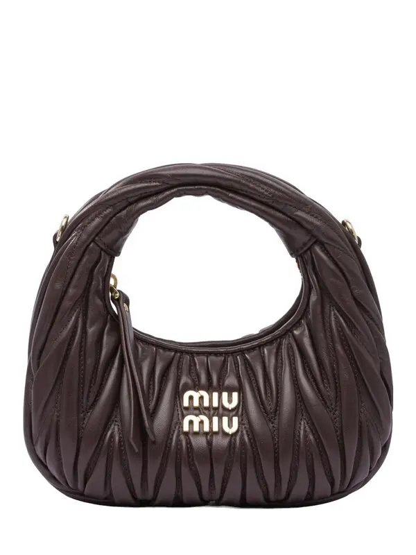 Miu Miu Mini Wander Shoulder Bag - Brown
