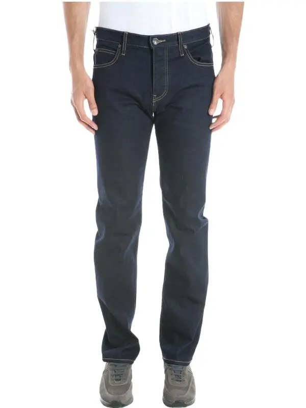 Emporio Armani Logo Denim Pants - Black