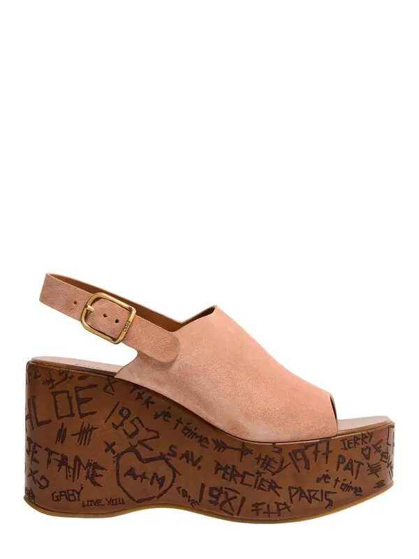 Chloé Maxime Platform Sandals - Brown