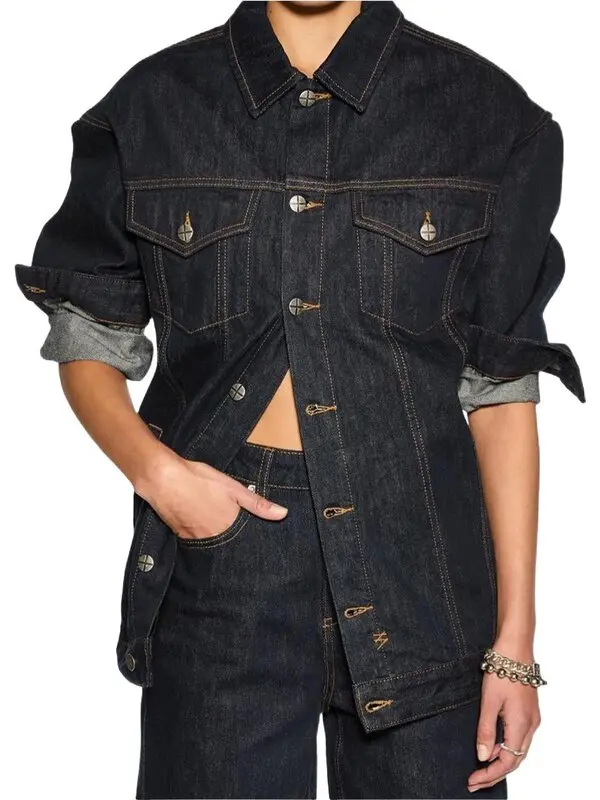 Ksubi Long-sleeved Denim Trucker Jacket - Black
