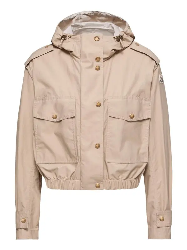 Moncler Carex Cropped Jacket With Hood - No