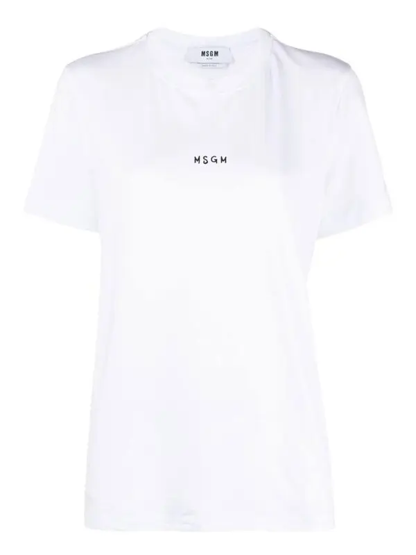 MSGM Cotton Logo T-shirt - White