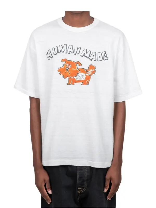 HUMAN MADE Crew Neck Short-sleeved T-shirt - White