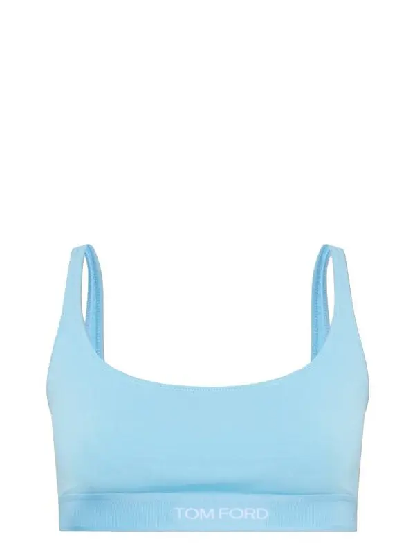 TOM FORD Logo Bra - Blue