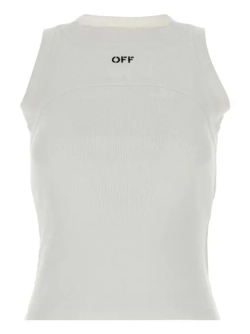 Off-White Crew-neck Tank Top - White