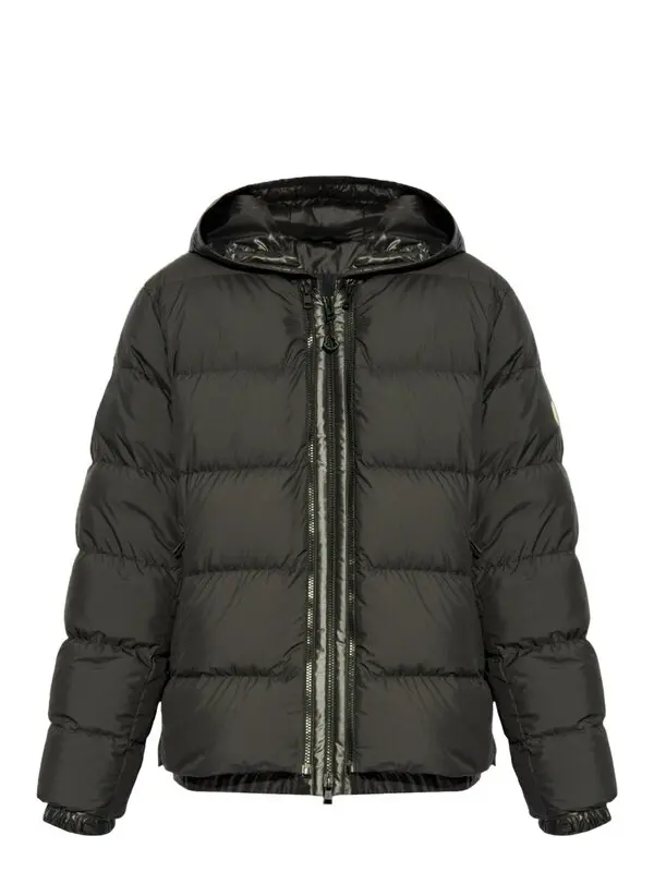 Moncler Zip-up Hooded Puffer Jacket - Black
