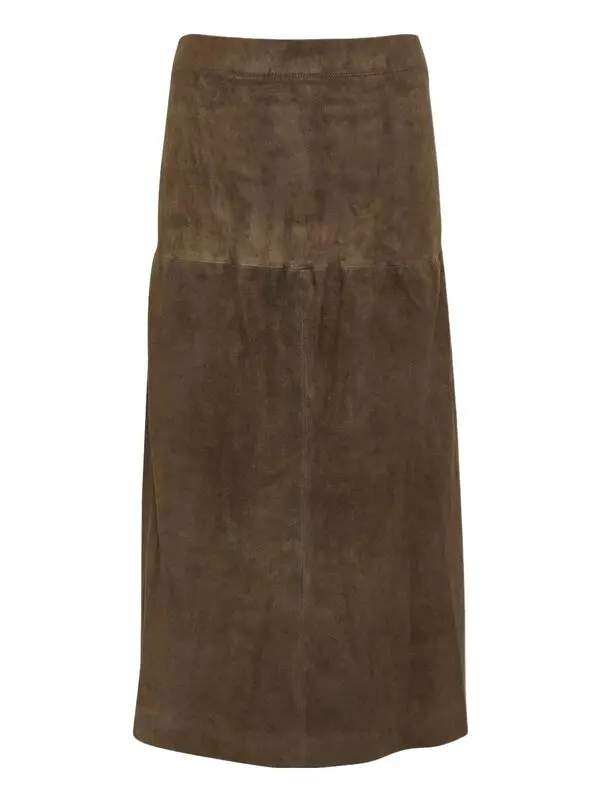 JOSEPH Sacha Midi Skirt - Brown