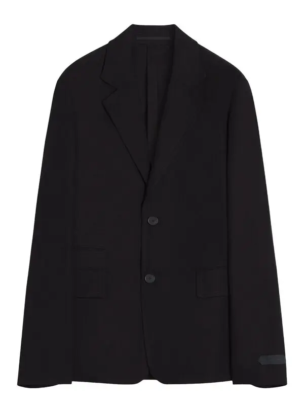 LANVIN Notched-lapels Single-breasted Blazer - Black