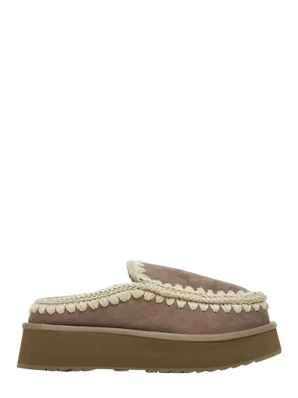 Mou Eskimo Platform Clogs - Green