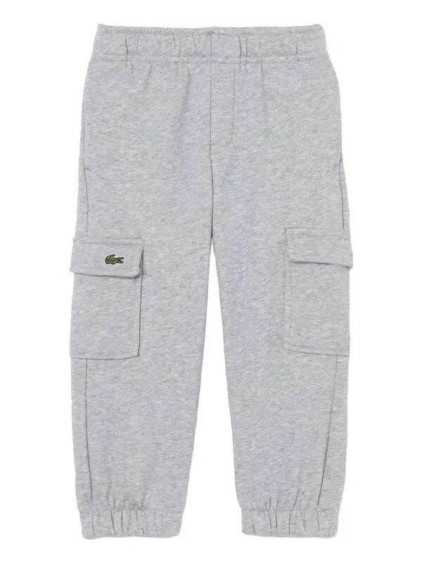 Lacoste Cargo Pants With Embroidered Logo - Gray