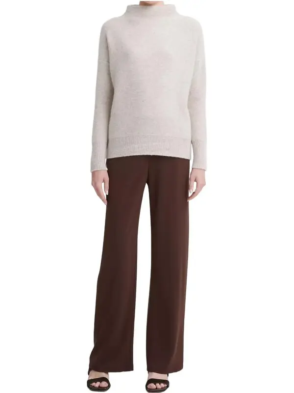 Vince Plush Cashmere Funnel-neck Sweater - Marble