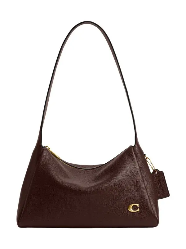 COACH Lola Shoulder Bag In Grained Leather - Black