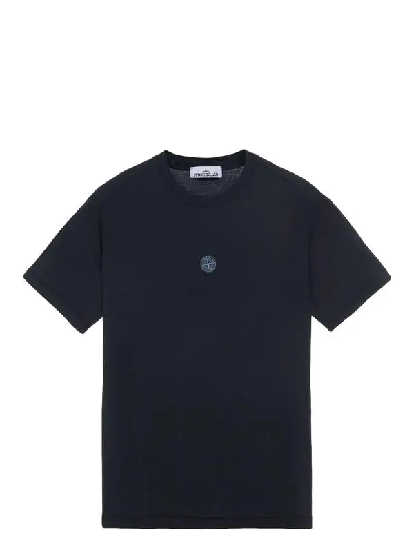 Stone Island Logo-print Short-sleeved T-shirt - Blue