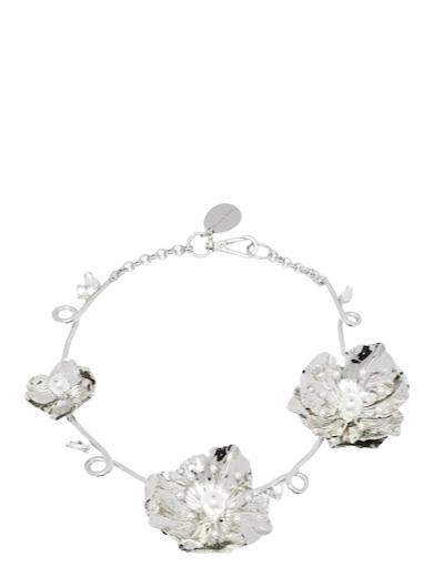 Simone Rocha Turbo Blooming Poppy Choker - Silver