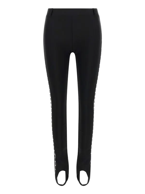 Moschino High-waisted Leggings - White/black