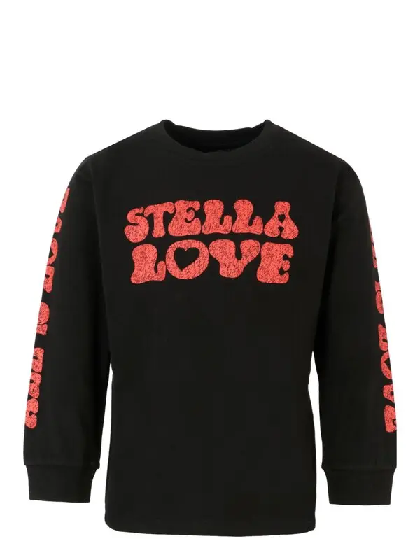 Stella McCartney Crewneck T-shirt With Graphic Print - Black