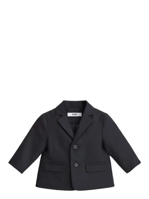 Dior Long-sleeved Lapel Collar Suit Jacket - Black