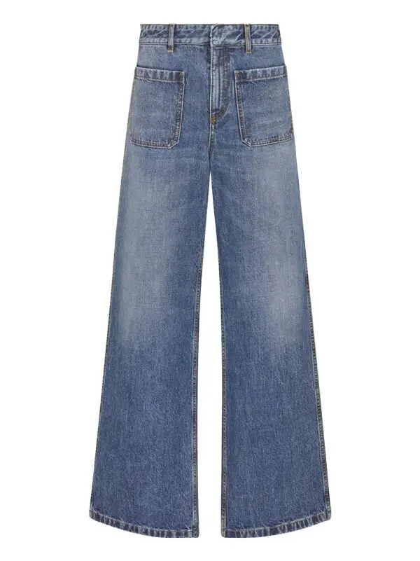 Dior D04 8 Flared Jeans - Blue