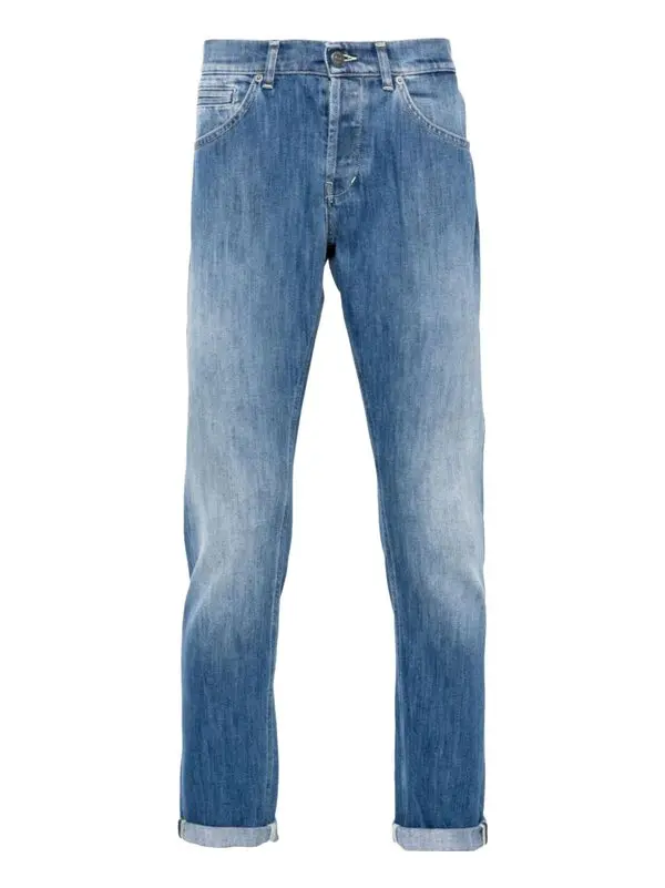 DONDUP Logo Denim Pants - Blue