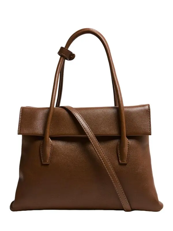 Miu Miu Nappa Leather Archive Bag - Brown