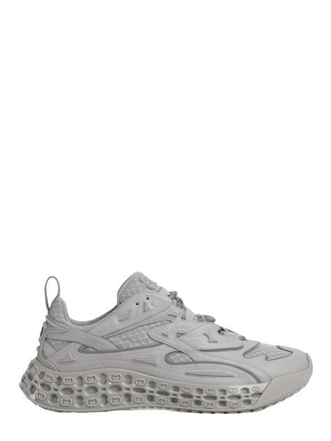Gucci 3d Effect Interlocking G Sneakers - Grey