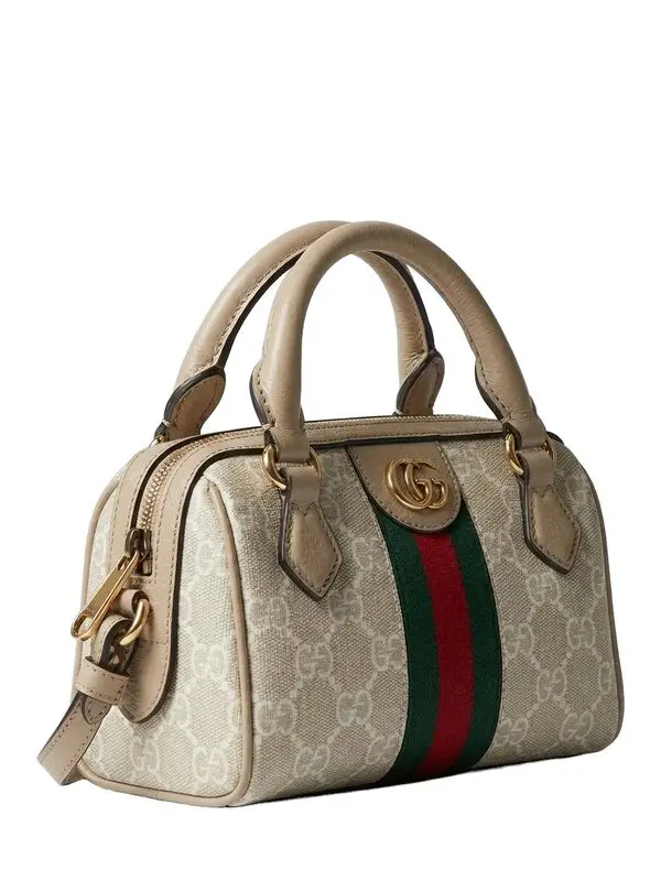 Gucci Ophidia Super Mini Top Handle Bag - Nude