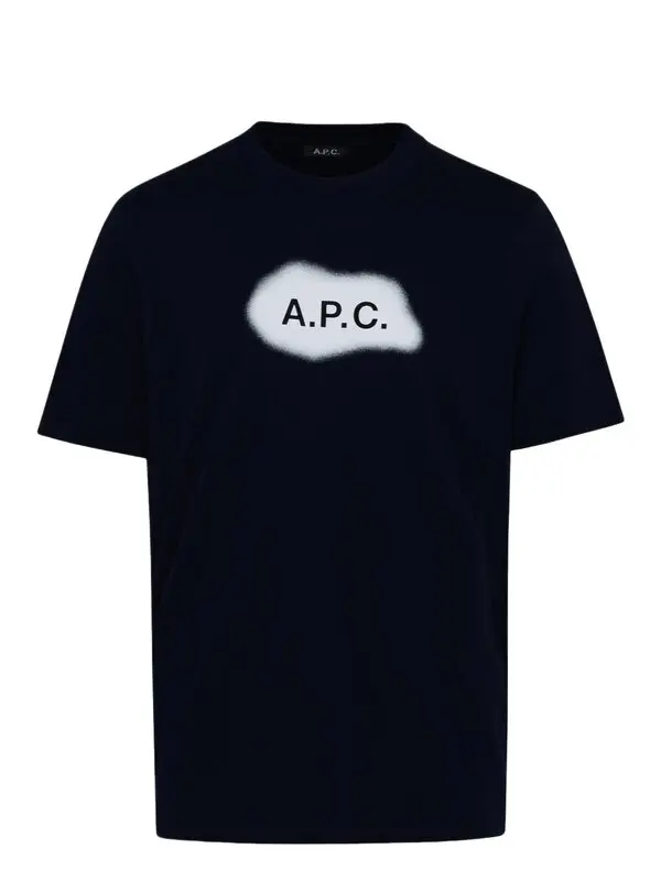 A.p.c. Logo-printed Crewneck T-shirt - Black