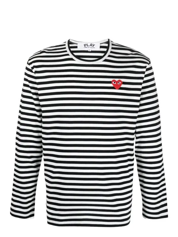 Play Comme Des Garcon Short-sleeved T-shirt - Black
