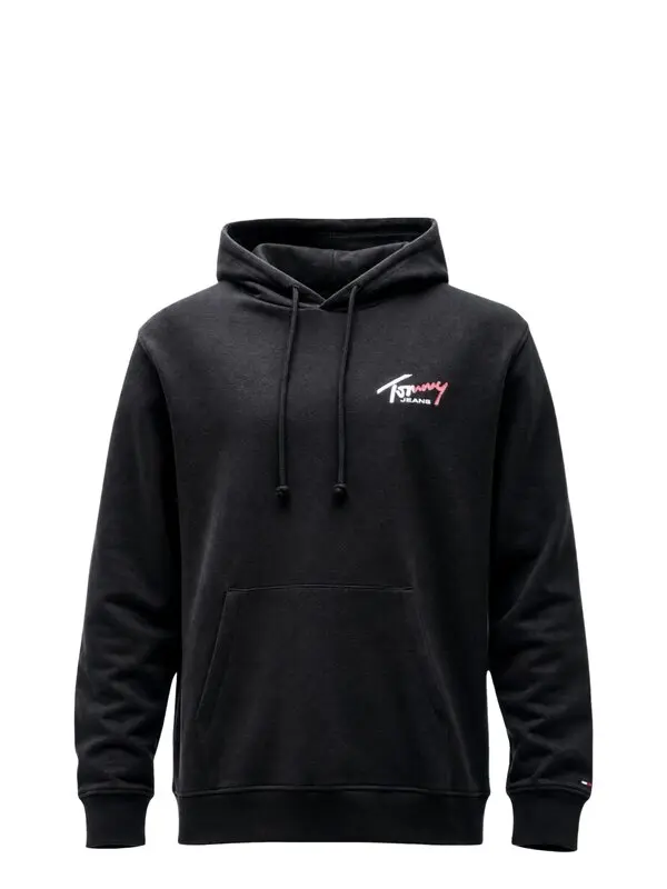 Tommy Hilfiger Long Sleeve Hooded Sweatshirt - Black