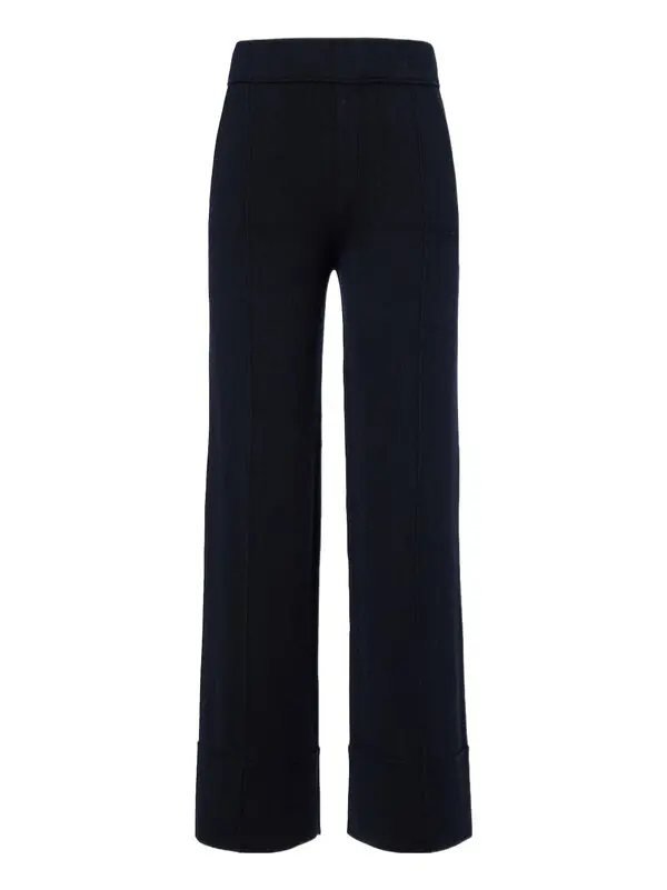 Jardin Des Orangers Wool And Cashmere Wide-leg Pants - Black