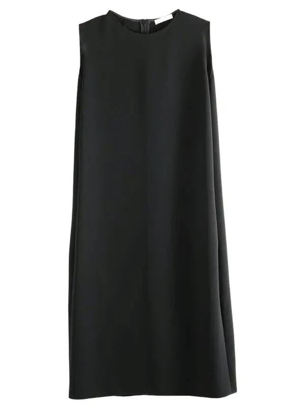 THE ROW Sleeveless Round Neck Mini Dress - Black