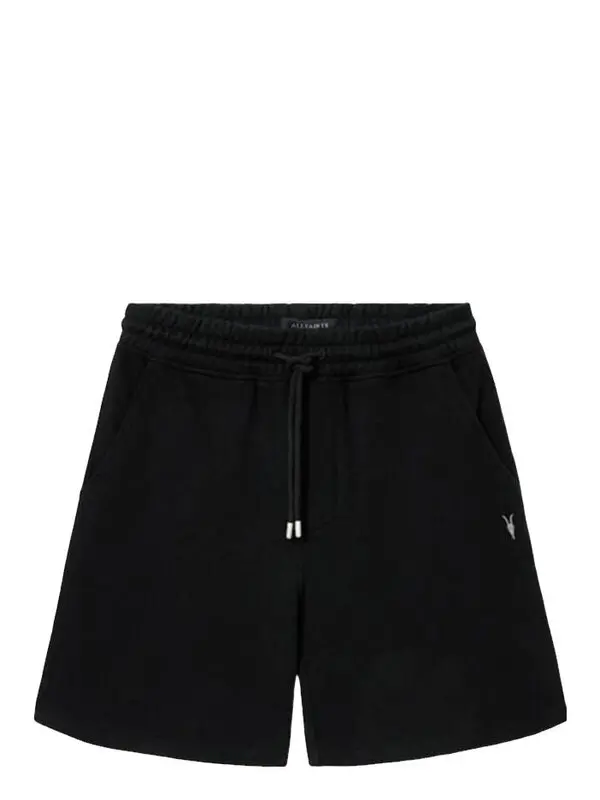 ALLSAINTS Ramskull Embroidered Sweat Shorts - Black