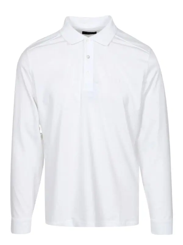 FAY Logo-embroidered Polo Shirt - White