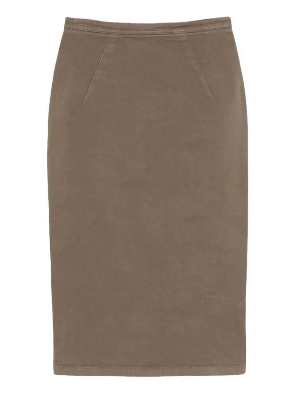 N.21 Midi Pencil Skirt With Two-way Back Zip - Neutrals