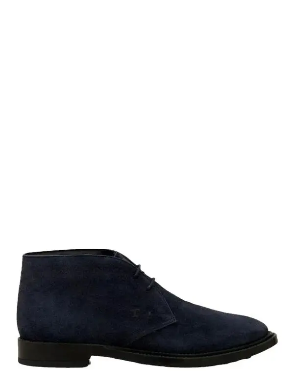 TOD'S Desert Almond-toe Ankle Boots - Black