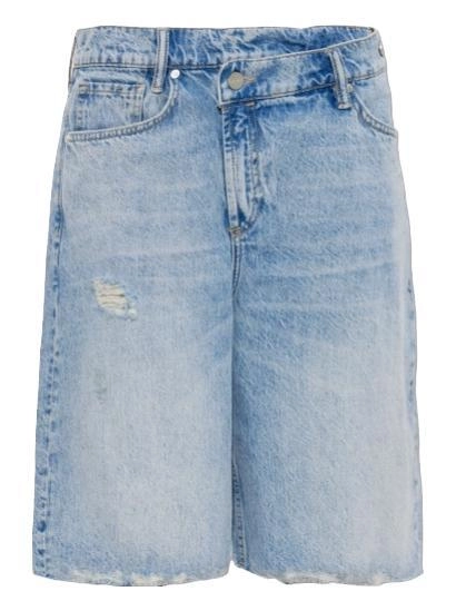 ALLSAINTS Distressed Denim Shorts With Belt Loops - Blue