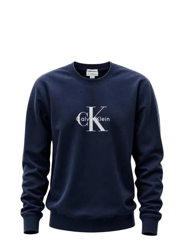 Calvin Klein Crewneck Sweatshirt With Logo Print - Black
