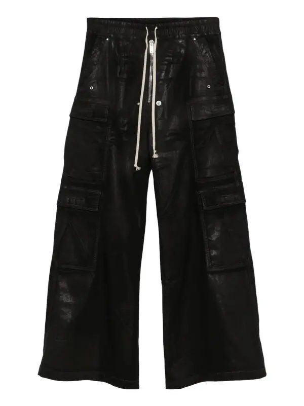 Rick Owens Double Cargo Jumbo Belas Trousers - Black