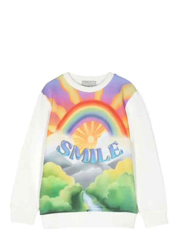 Stella McCartney Graphic Print Long-sleeved Sweater - White