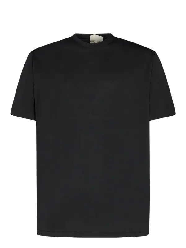 TEN C Logo-patch Cotton T-shirt - Black