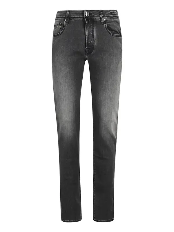 Jacob Cohen Logo-patch Jeans - Black