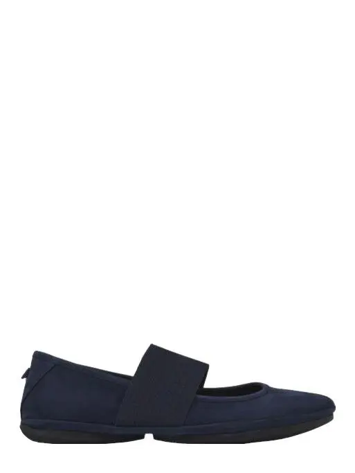 Camper Ballerina Flats With Elastic Strap - Black