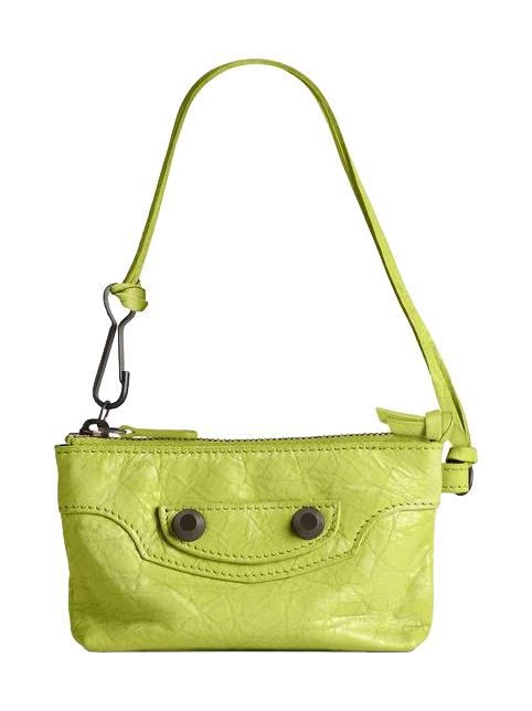 Balenciaga Le City Zipped Pouch Bag - Pistache