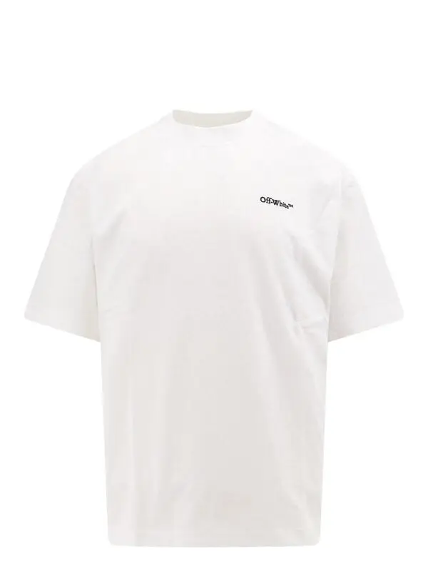 Off-White Logo Detailed Crewneck T-shirt - White