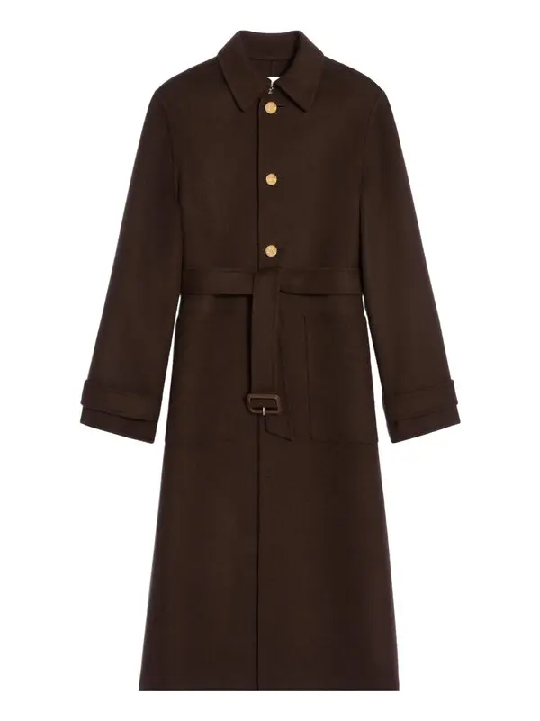 Celine Double Face Cashmere Coat - Brown