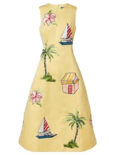 LEO Lin Beaded Patch-appliqué Midi Dress - Nude
