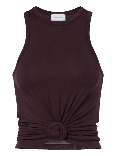 Magda Butrym Sleeveless Knotted Vest - Black