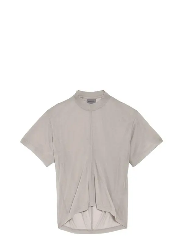 Balenciaga Short Sleeve Asymmetrical Hem Top - Grey