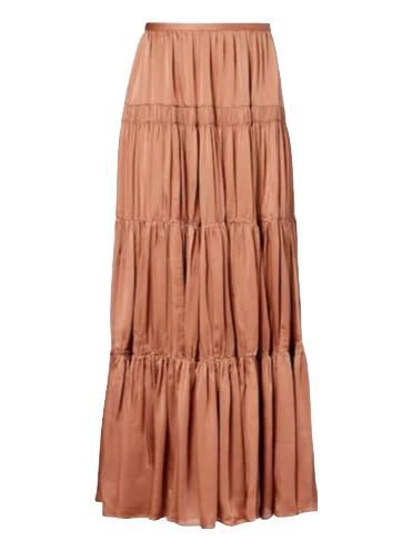 Ulla Johnson Layered Long Midi Skirt - Brown