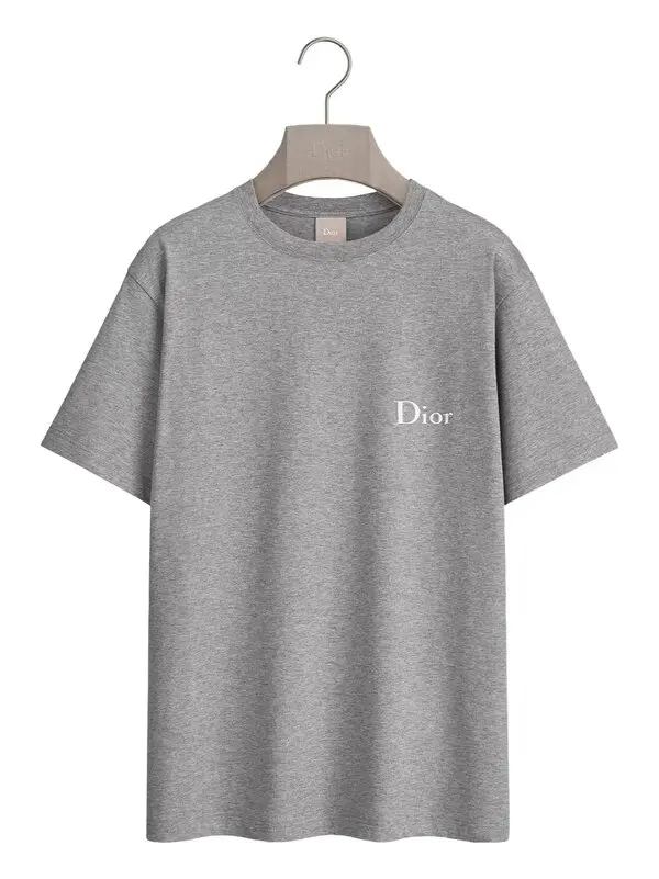 Dior T-shirt With Embroidery, Relaxed Fit - Gray
